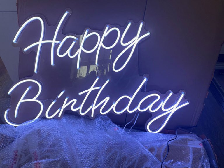 LED Neon Sign ‘Happy Birthday’ | Event Decor Supply