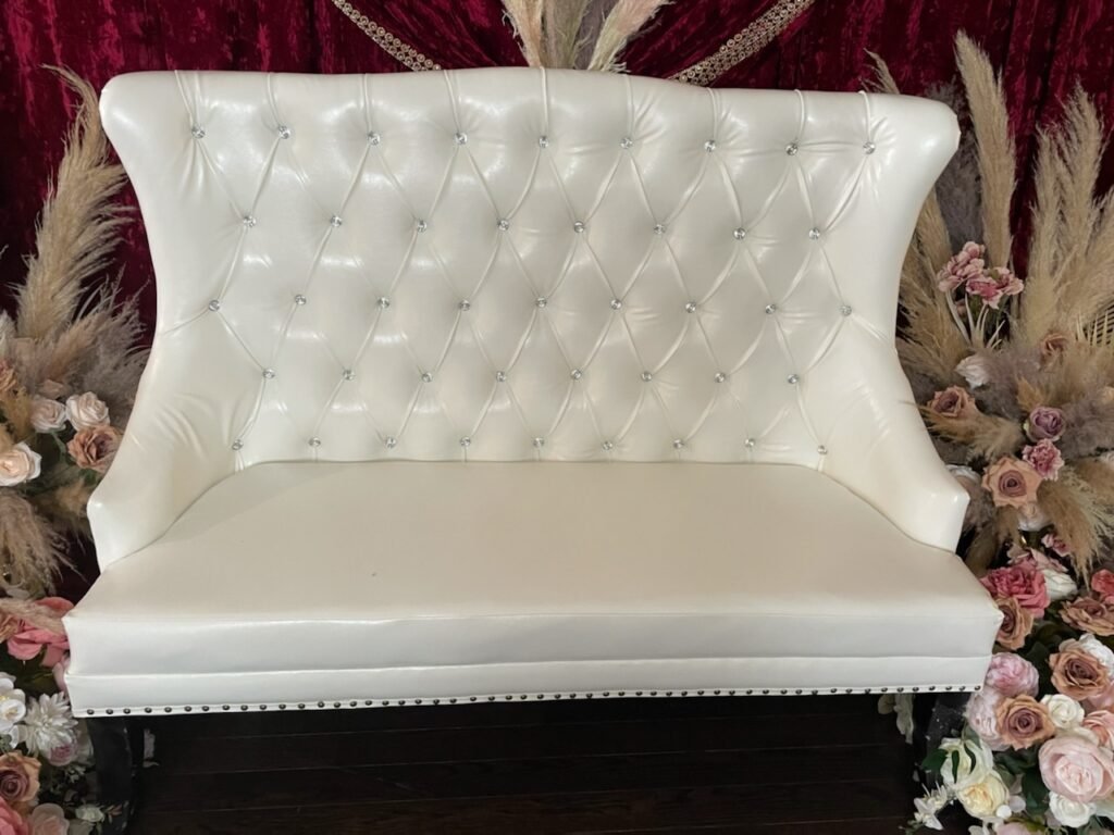 White Wedding Sofa Couch Loveseat II | Event Decor Supply